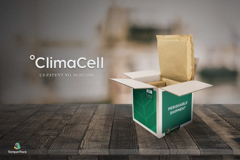 USPTO grants patent for TemperPack’s ClimaCell packaging material