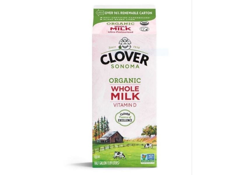 Clover Sonoma selects Evergreen’s fully renewable plant-based milk carton