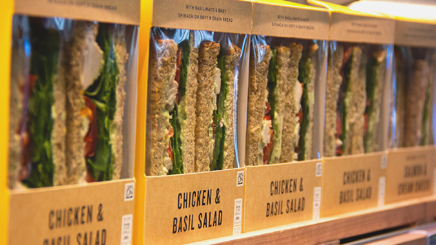 M&S recyclable paper packaging for sandwiches and toasties