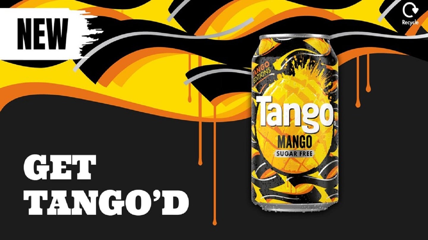 AMP-Europe introduces new design for Britvic's Tango Mango cans